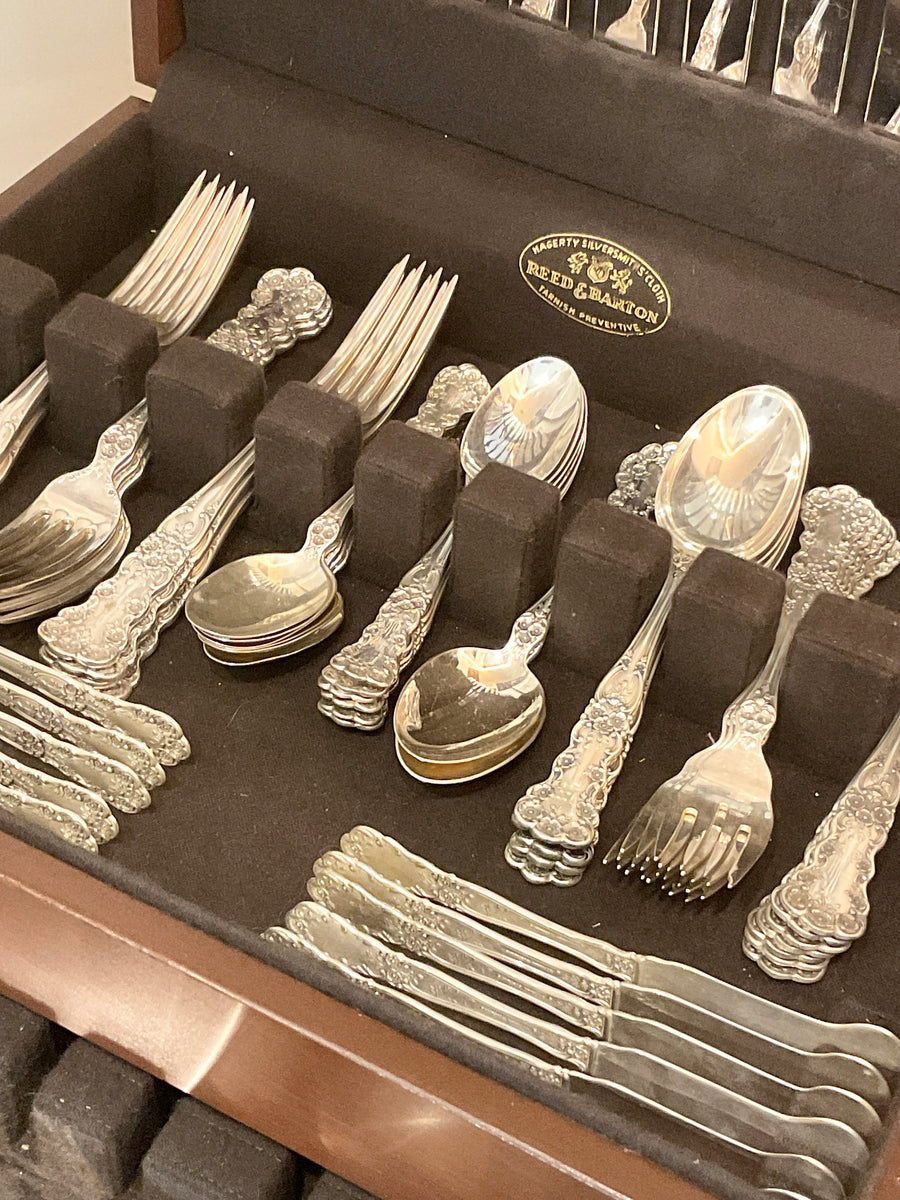 Gorham Sterling Silver Flatware Set in Buttercup pattern Serving for 1 ...