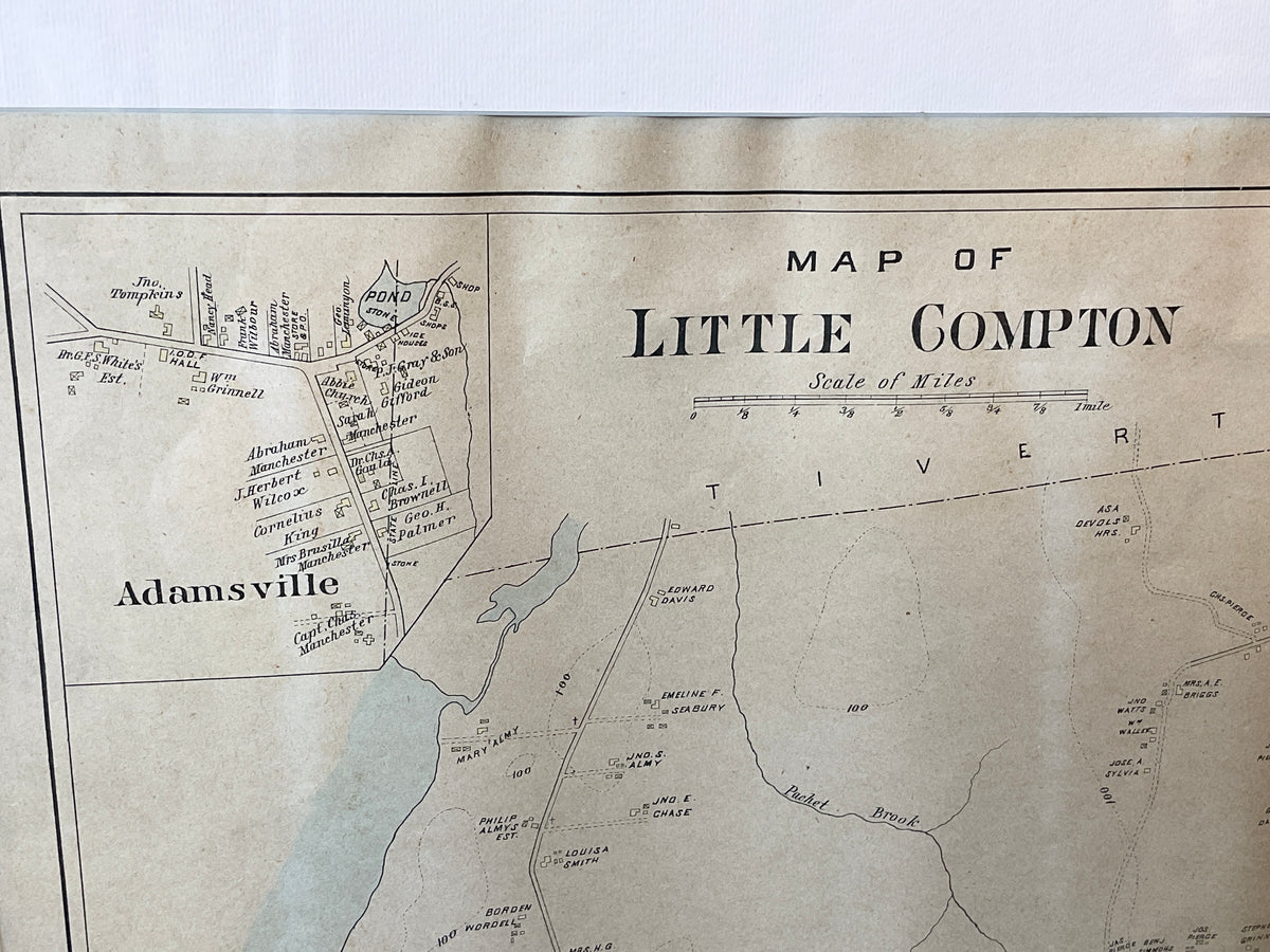 Large Antique Atlas Map of Little Compton, RI – LeMay & Co. Antiques