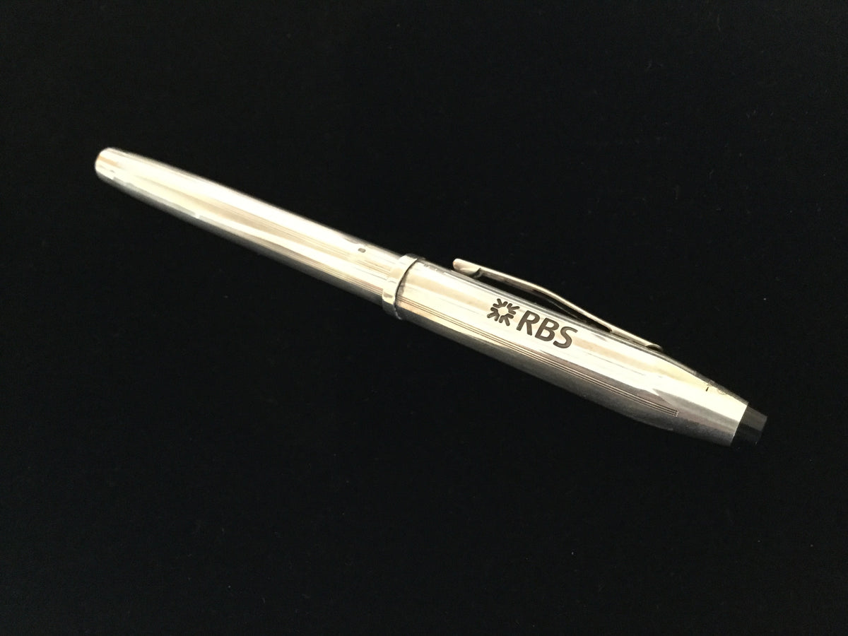 Sterling Silver Presentation Fountain Pen For RBC Royal Bank of Scotla ...