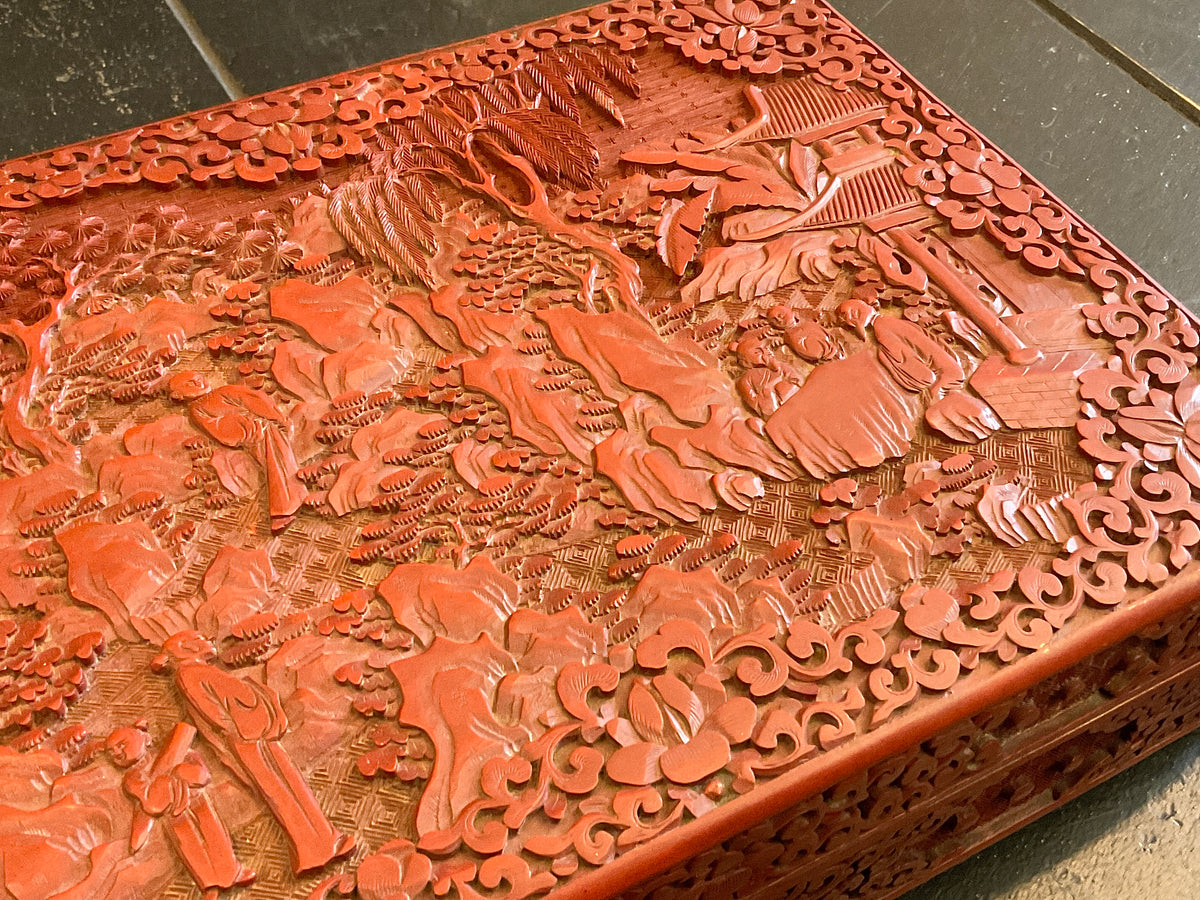 Chinese Cinnabar Scholars Box – LeMay & Co. Antiques