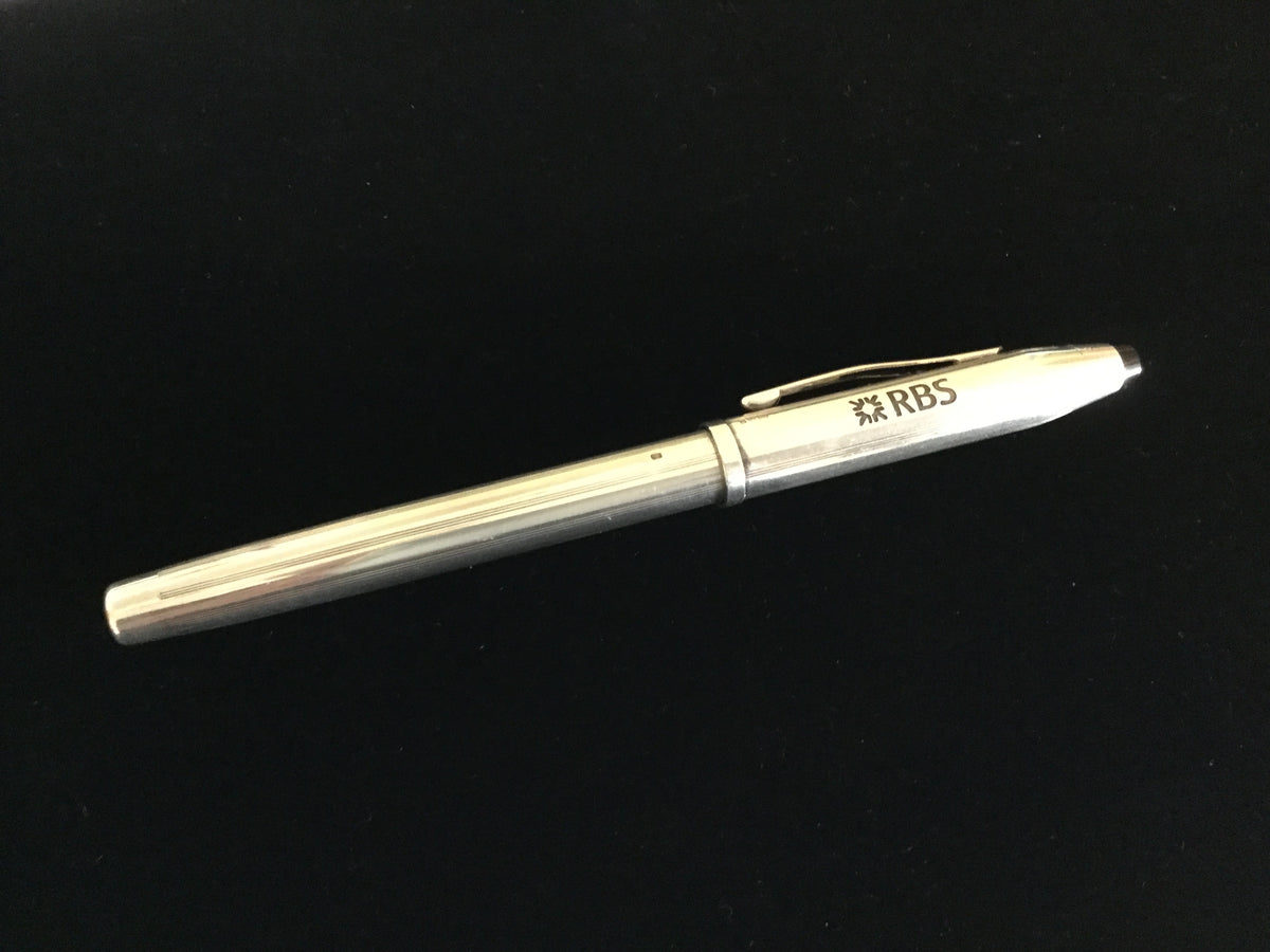 Sterling Silver Presentation Fountain Pen For RBC Royal Bank of Scotla ...