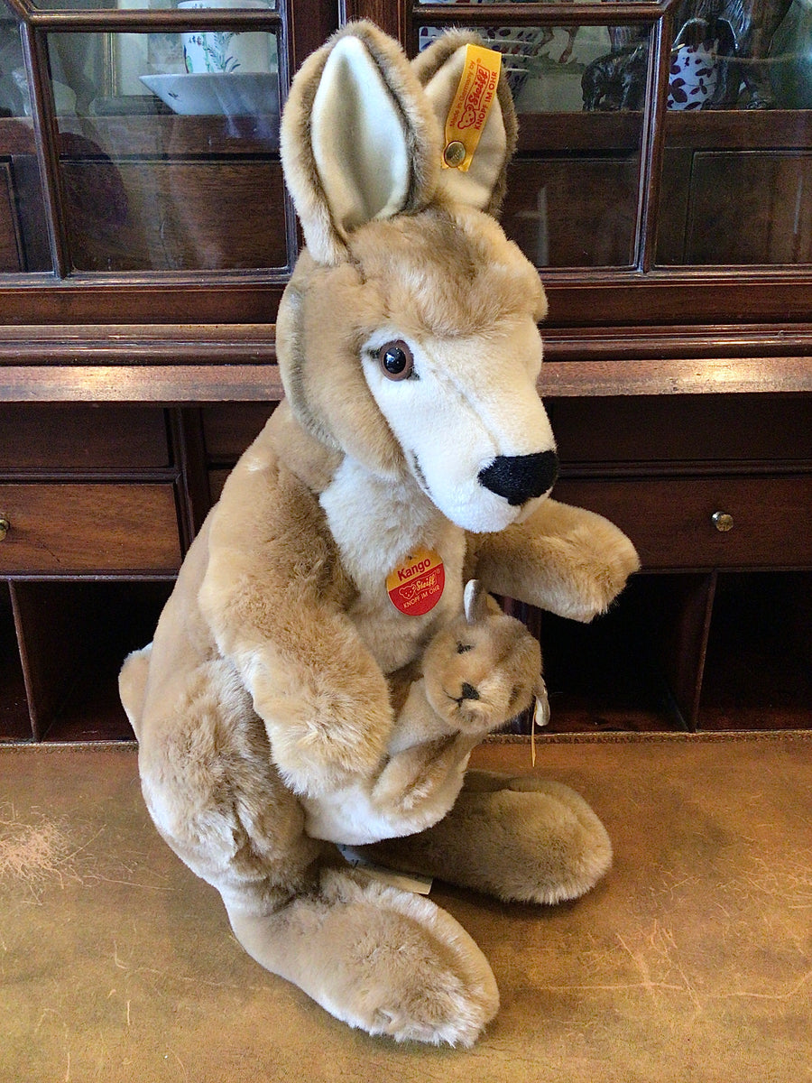Steiff Kango Kangaroo with Joey in Pouch – LeMay & Co. Antiques